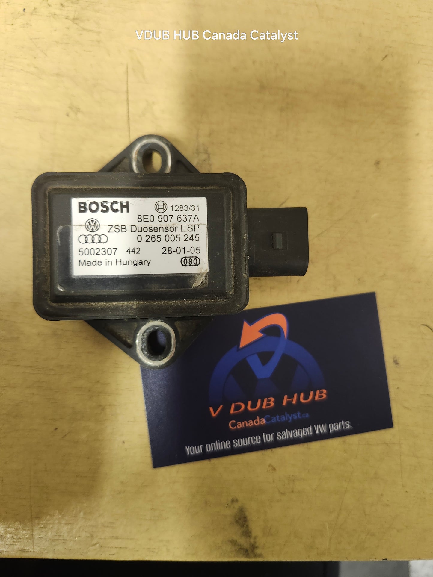 B5.5 ESP YAW SENSOR 8E0907637A – V DUB HUB