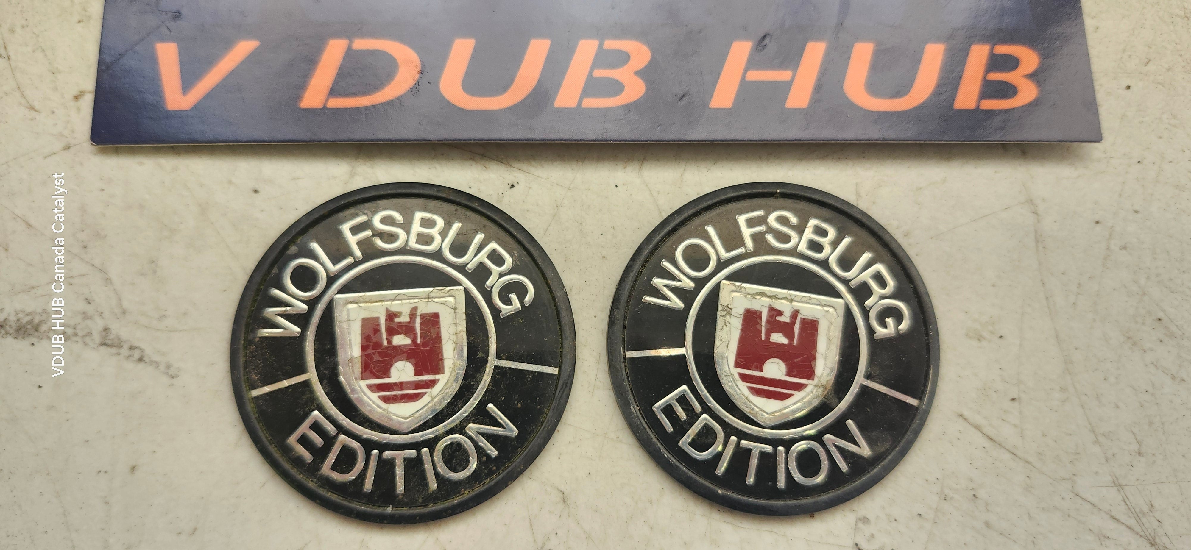 MK1 Wolfsburg emblem set – V DUB HUB