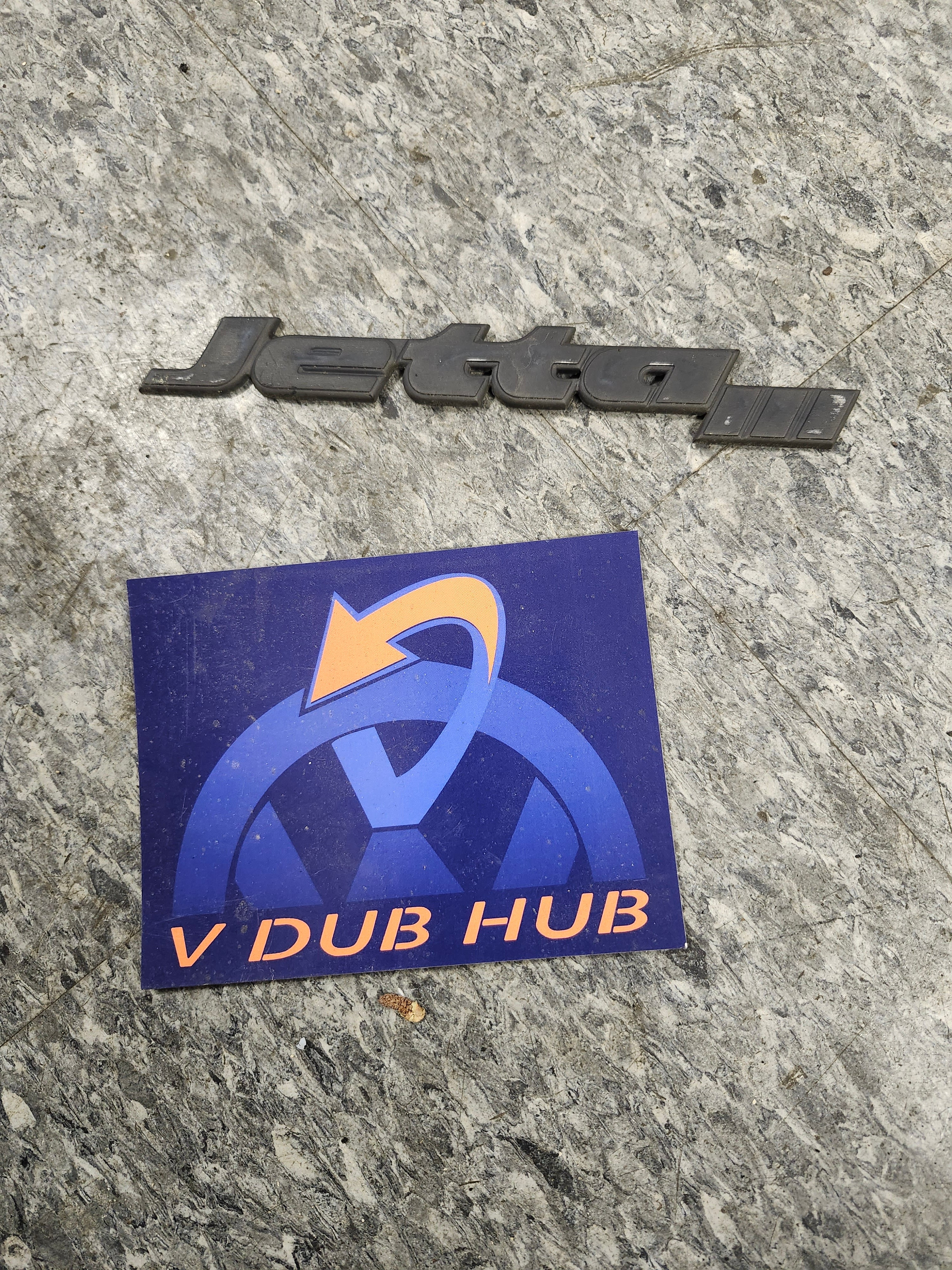 Mk3 Jetta 3 trunk emblem – V DUB HUB