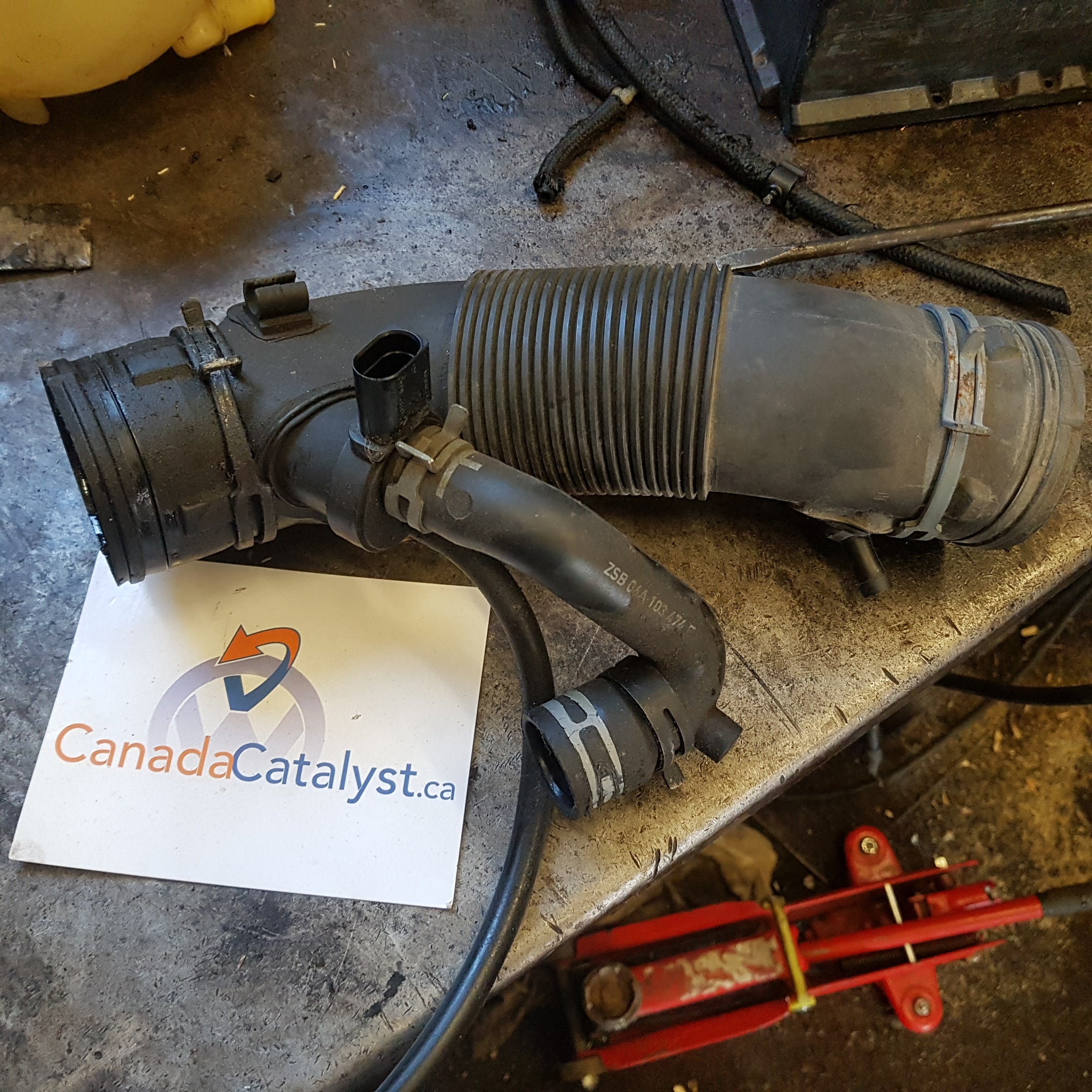 MK4 2.0L Early Style Air Box Intake HOSE 1J0129684 – V DUB HUB