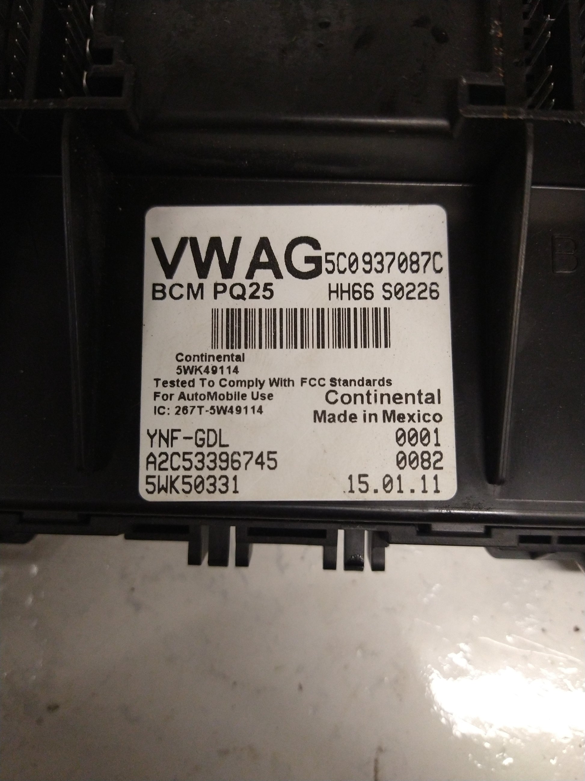 MK6 Body Control MODULE 5K0937087K – V DUB HUB